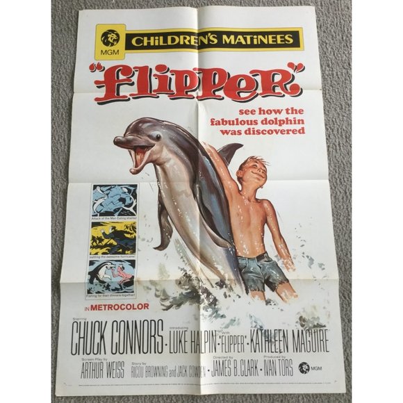 Art | Original Movie Poster Flipper 197 Canada Lobby Childrens Matinees ...